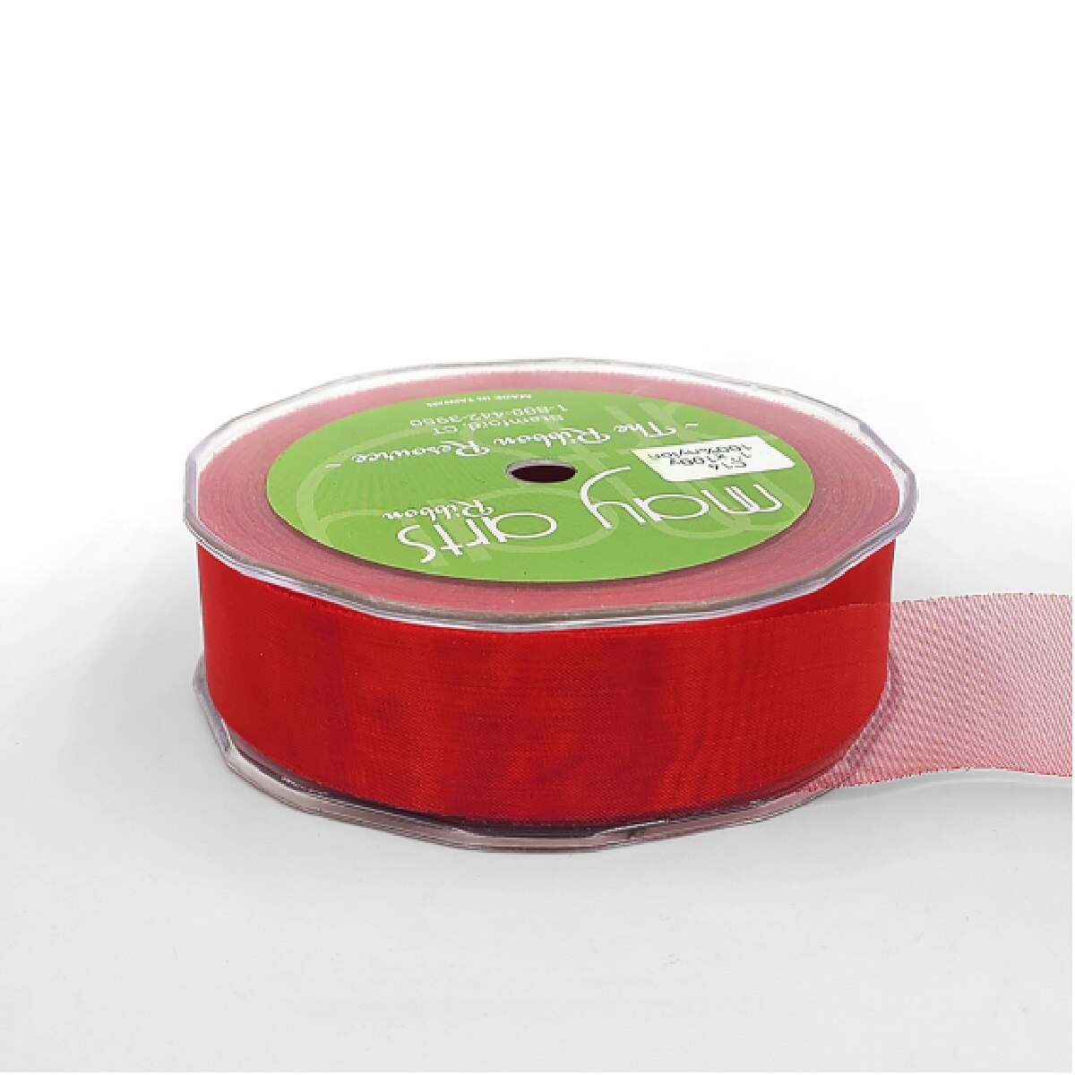 1 Inch Soft Shimmer Sheer Ribbon- Red – Gygi