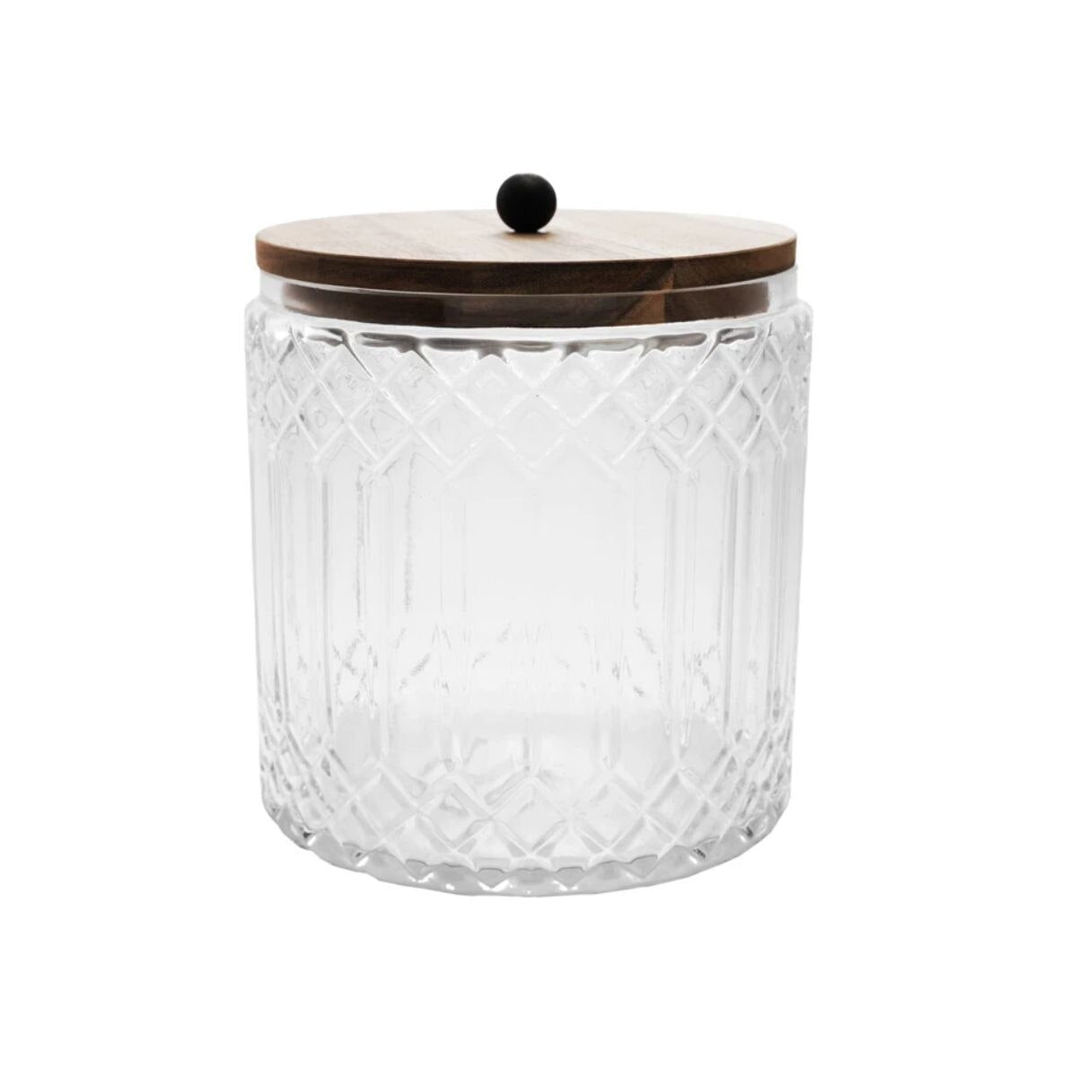 3 1/2 qt Glass Jar w/ Acacia Wood Lid – Gygi