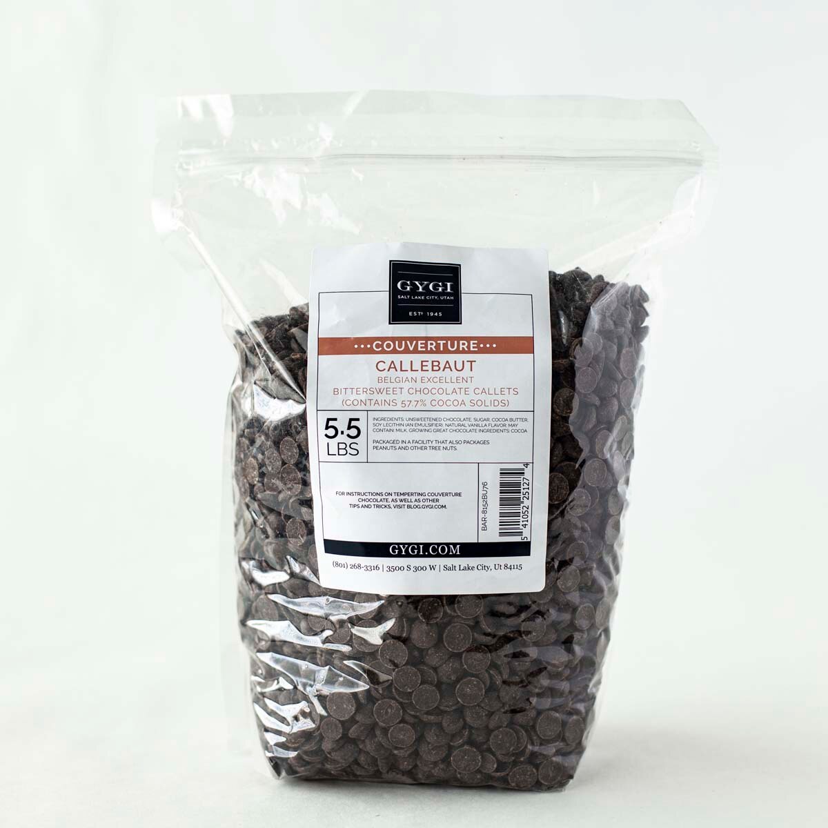 Callebaut Belgian Bittersweet Callets - 5.5 lb. Bag – Gygi